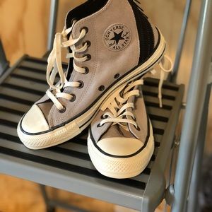 Converse | Shoes | Chuck Taylor Tri Zip Suede High Top Sneaker | Poshmark